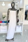 Strapless Long Camisole (Inner)- White - Ethnyk